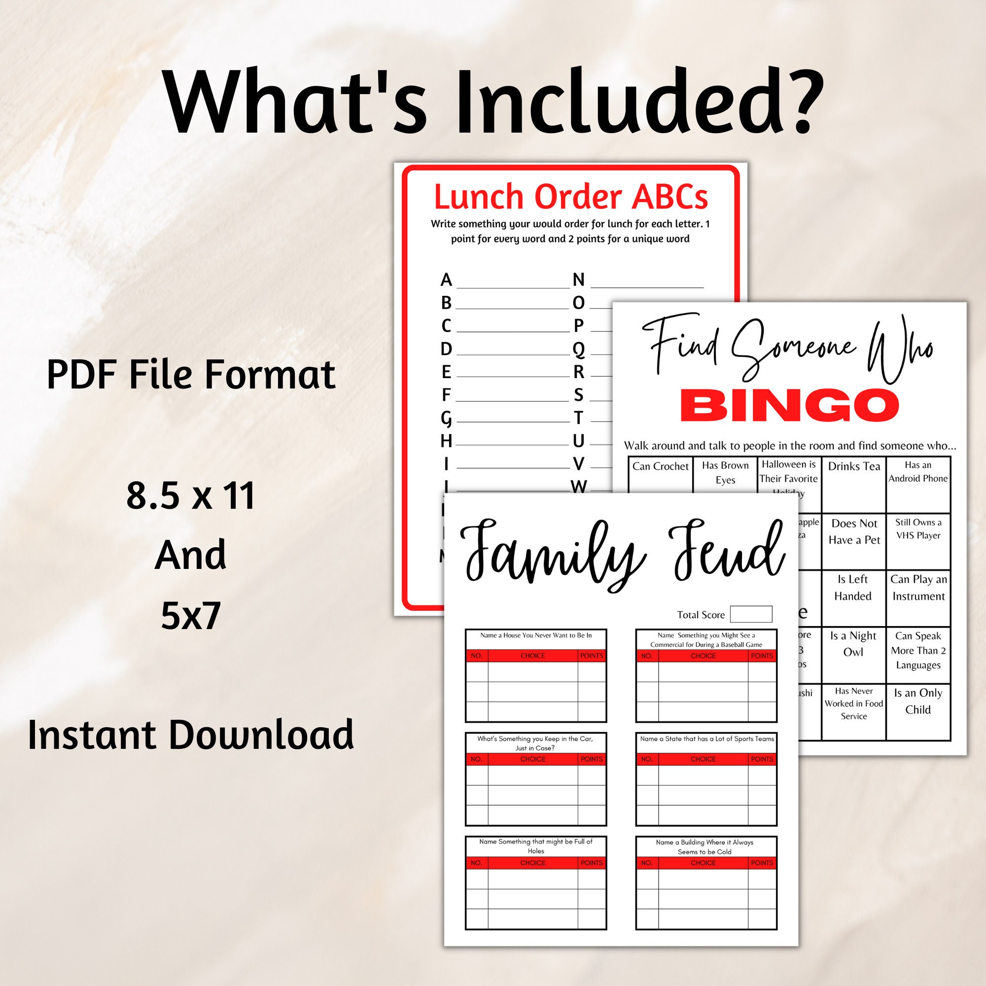 Get to Know You Icebreaker Party Games, Find the Guest Human Bingo ...