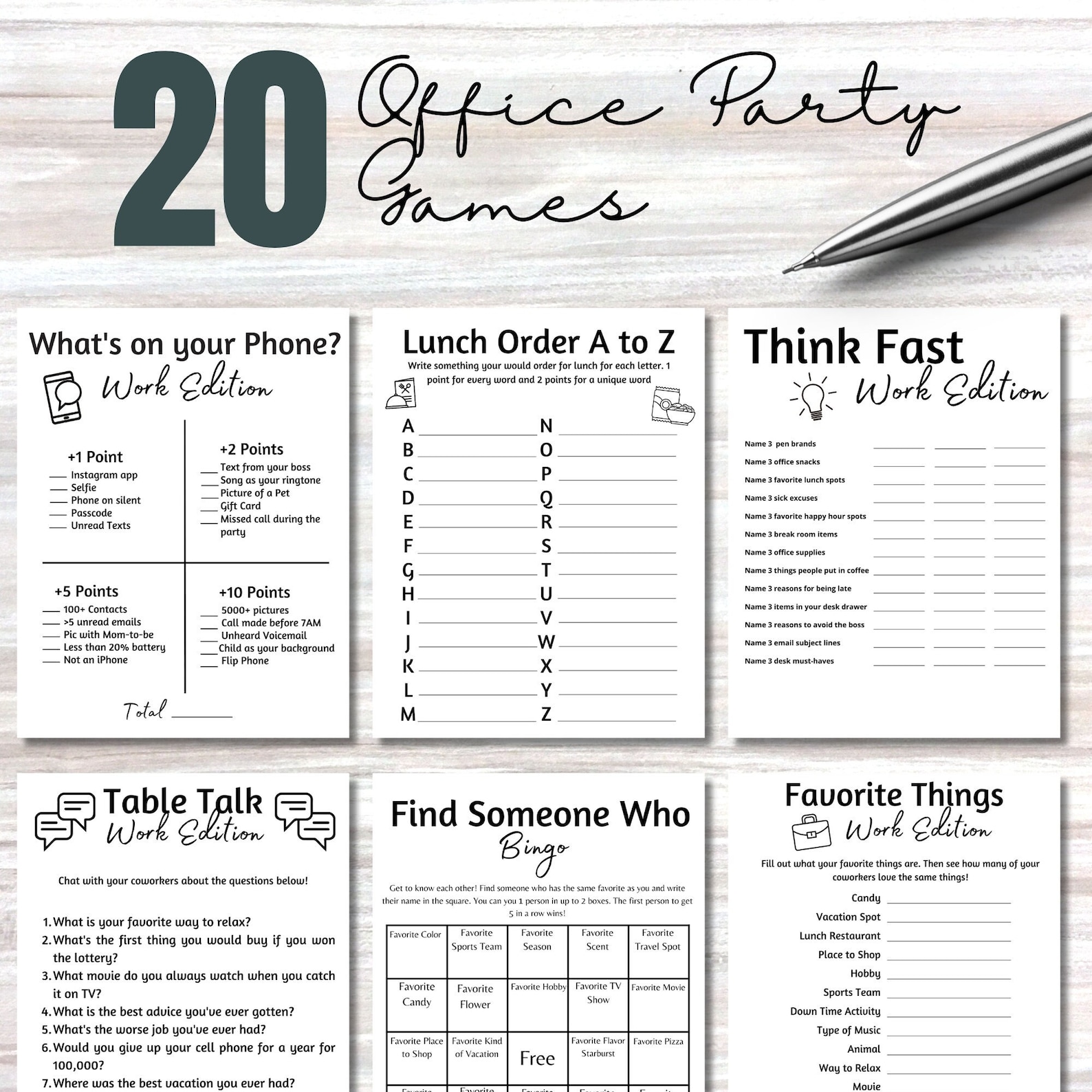 Office Party Games, Work Party Ideas, Staff Games, Team Meeting Games ...