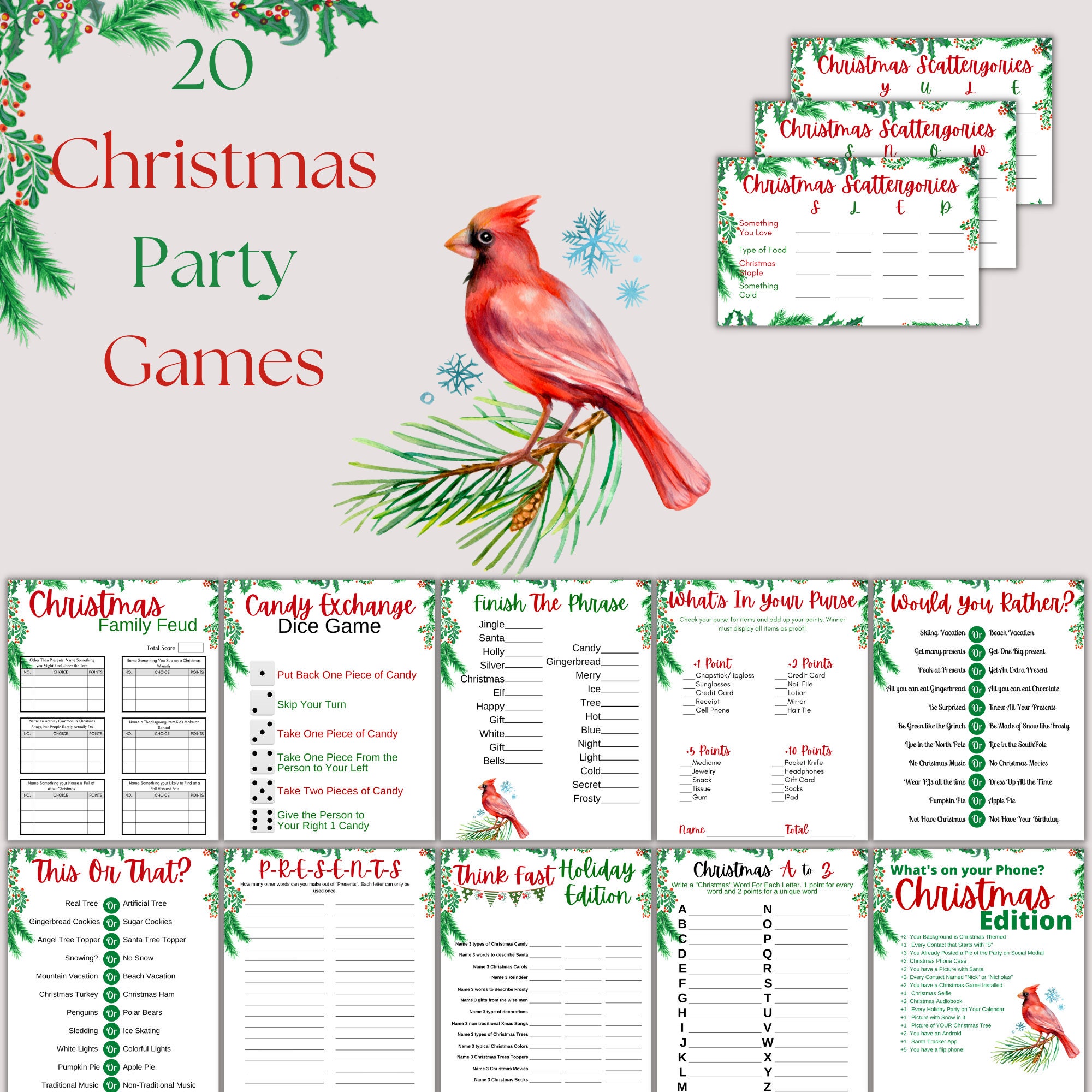 20 Christmas Office Party Games, Christmas Games for Work, Family ...