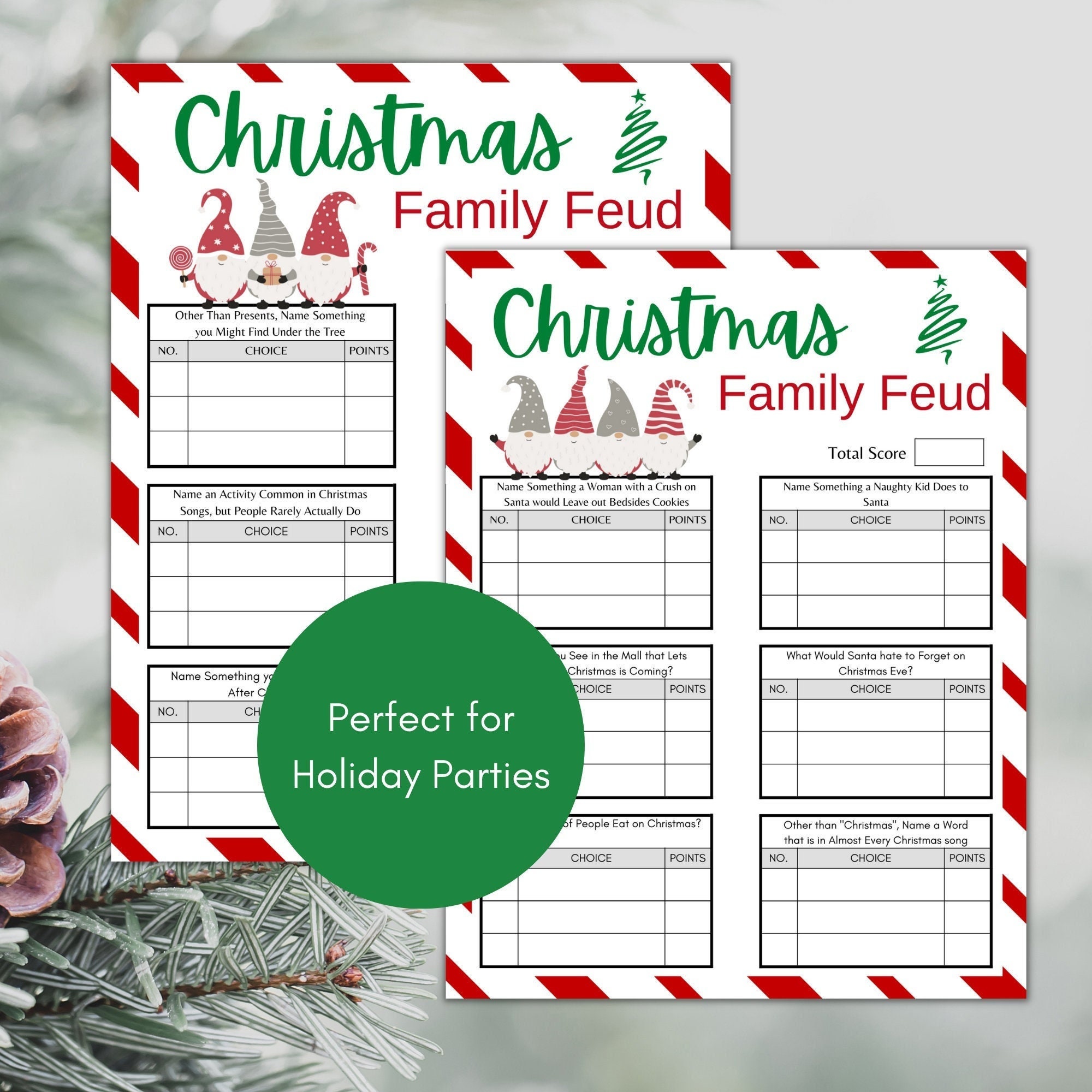 Christmas Family Feud Party Game, Christmas Trivia Game, Christmas ...