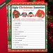 Ugly Holiday Sweater Scavenger Hunt Party Game, Find Someone Who ...