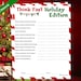 Think Fast Printable Scattergories Christmas Party Game, Christmas ...