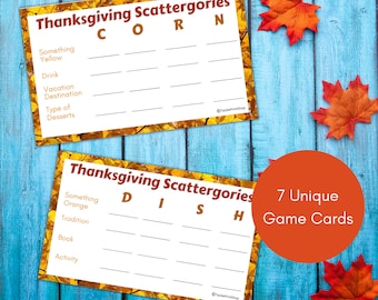 10 Printable Thanksgiving Party Games Thanksgiving Dinner - Etsy