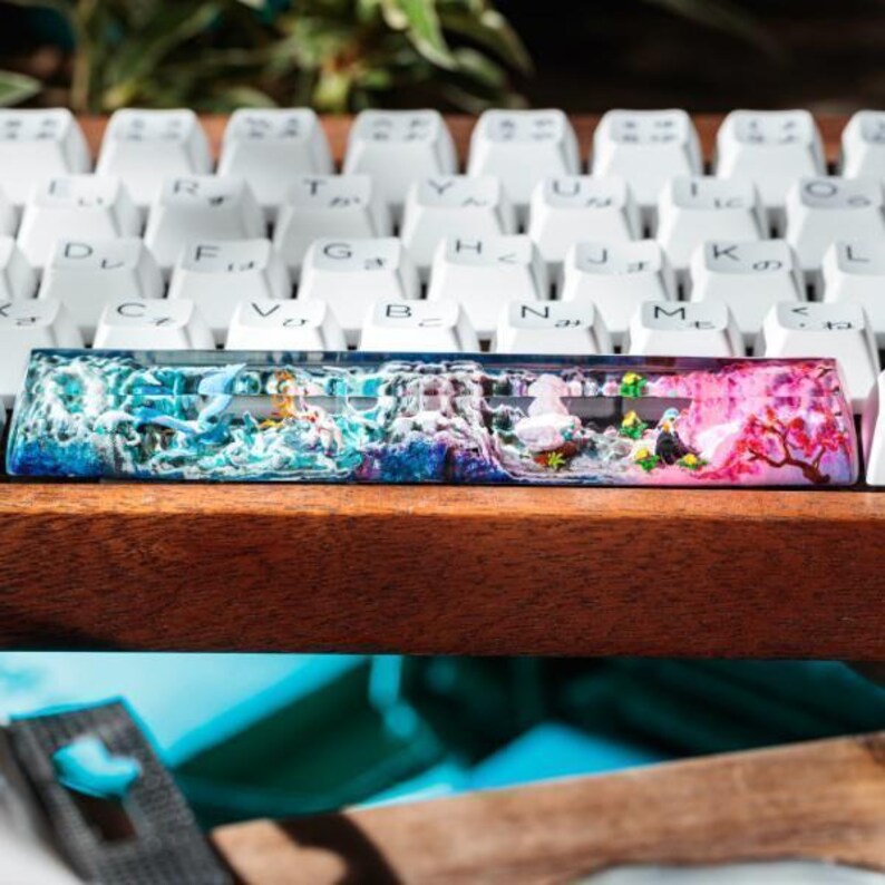 Pokemon Collectible Custom Spacebar Keycap, Resin Artisan Keycap for ...