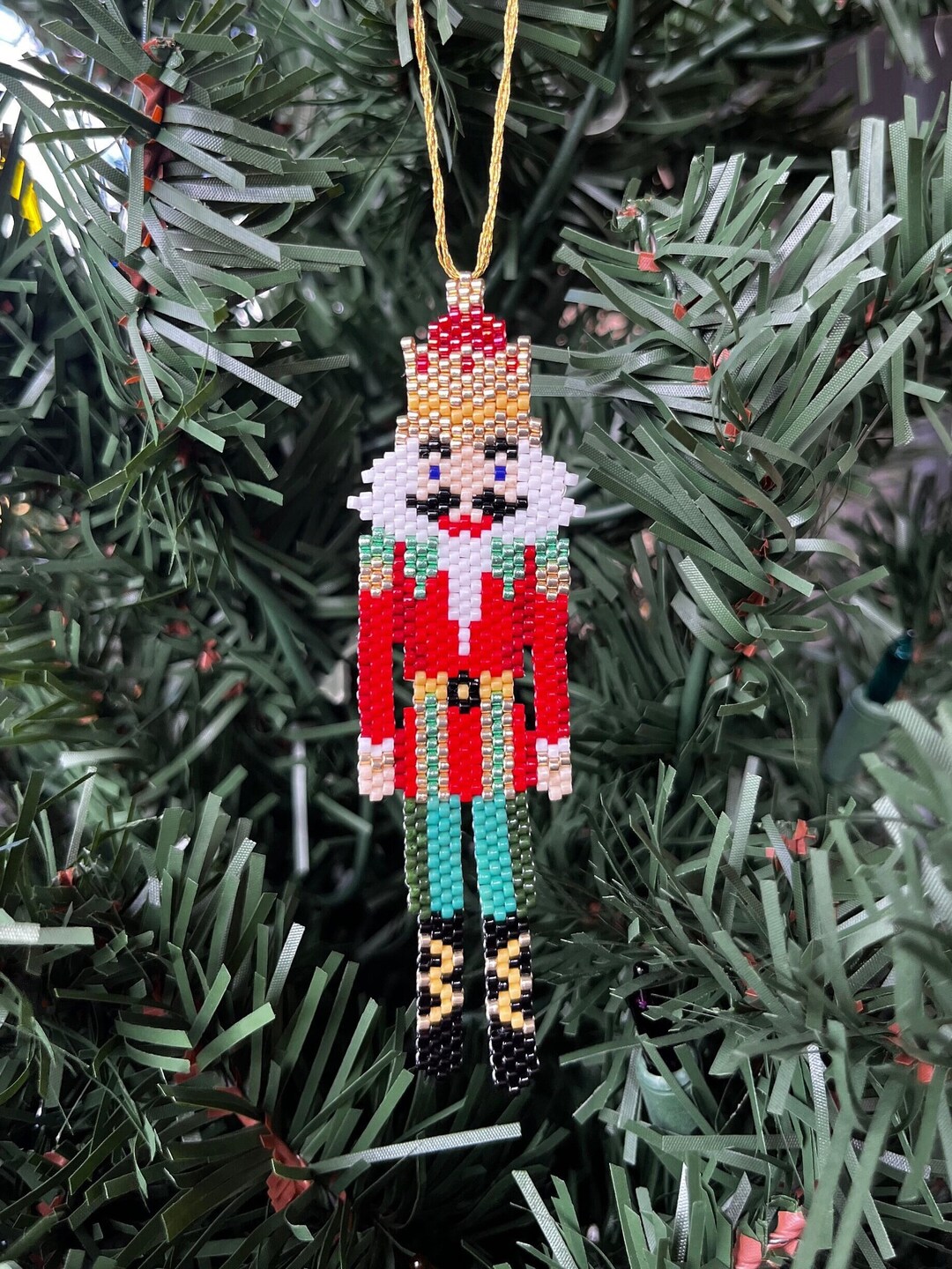 Hand-beaded Nutcracker Ornament, Unique Christmas Gift, Holiday Gift ...