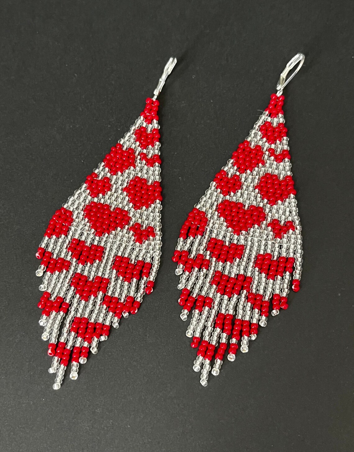 Fringe Heart Earrings, Valentine’s Day Jewelry, Valentine’s Day Gifts ...
