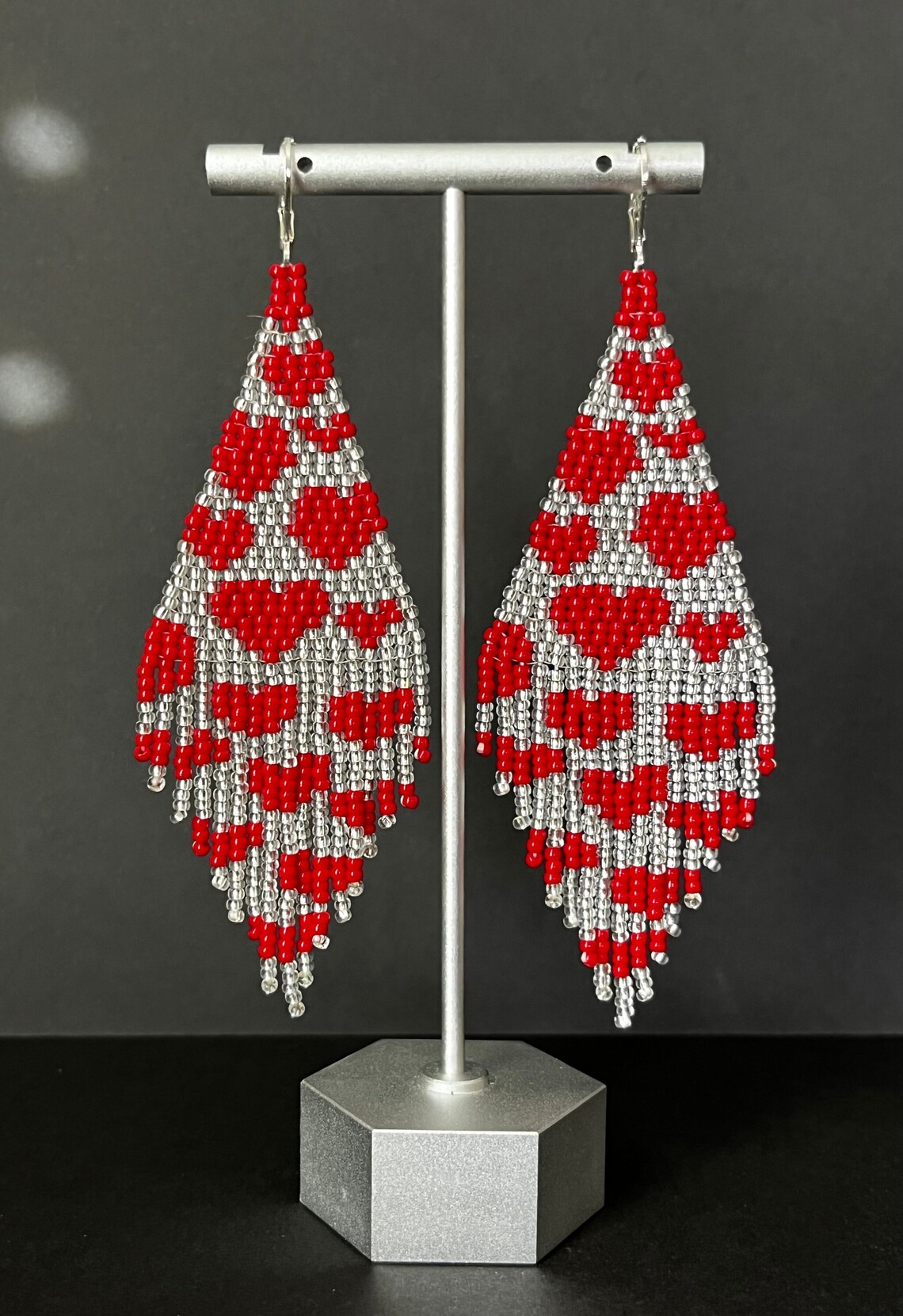 Fringe Heart Earrings, Valentine’s Day Jewelry, Valentine’s Day Gifts ...