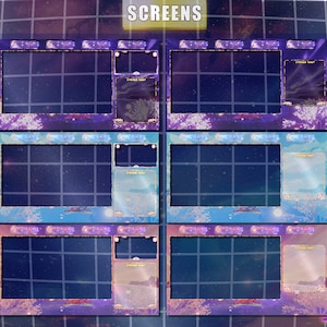 Twitch Animated Overlay Pack for Stream | Serenity Gate | Anime ...