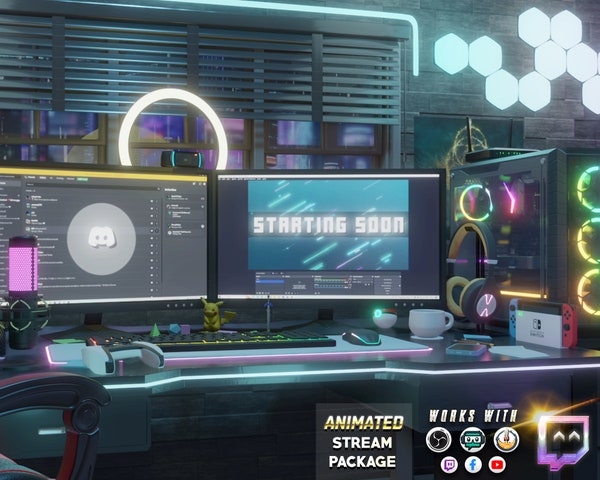 Stargate: Steampunk, Starry Themed Stream Graphics for Twitch Streams ...