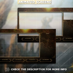 Animated Fantasy Stream Overlays Pack | Dungeon Raider | Twitch - RPG ...