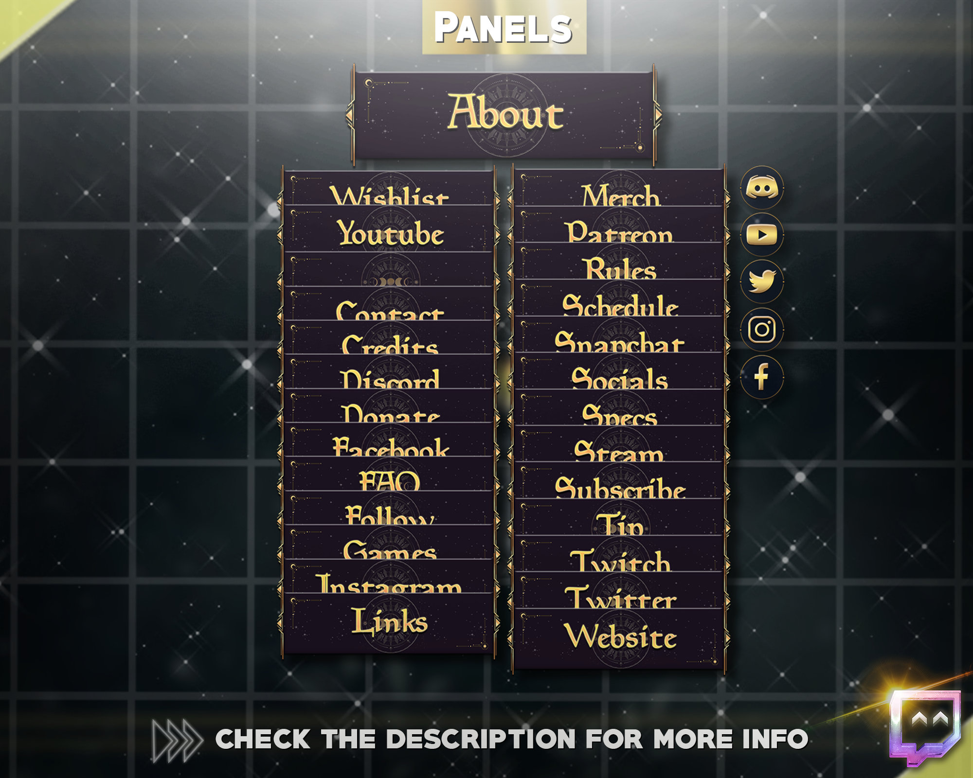 Animated Celestial Twitch Overlay Pack for Stream | Celestial ...
