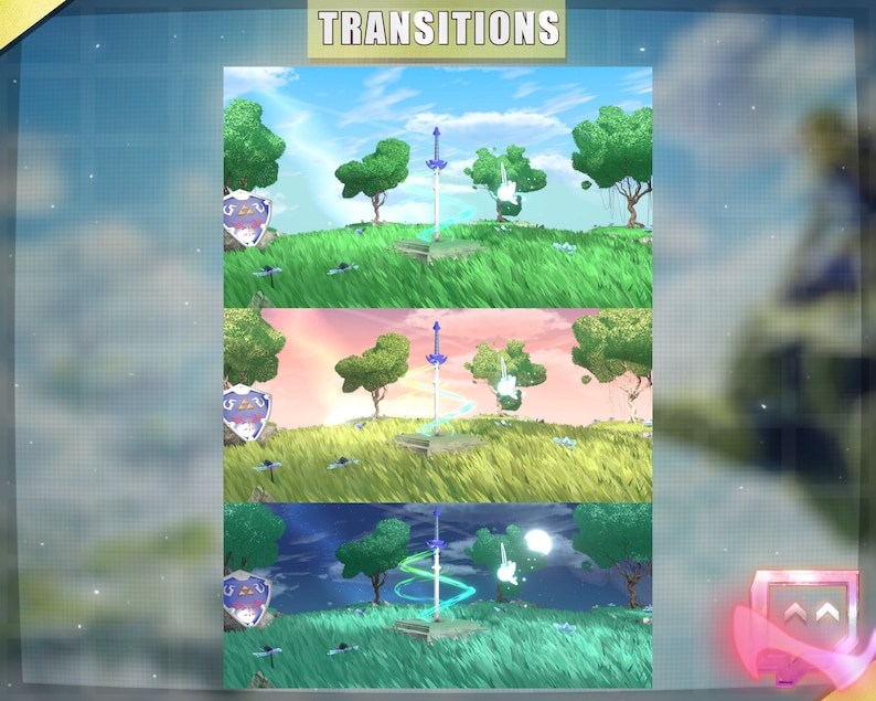 Animated Fantasy Twitch Overlay Pack for Stream | Skyward | RPG - Magic ...