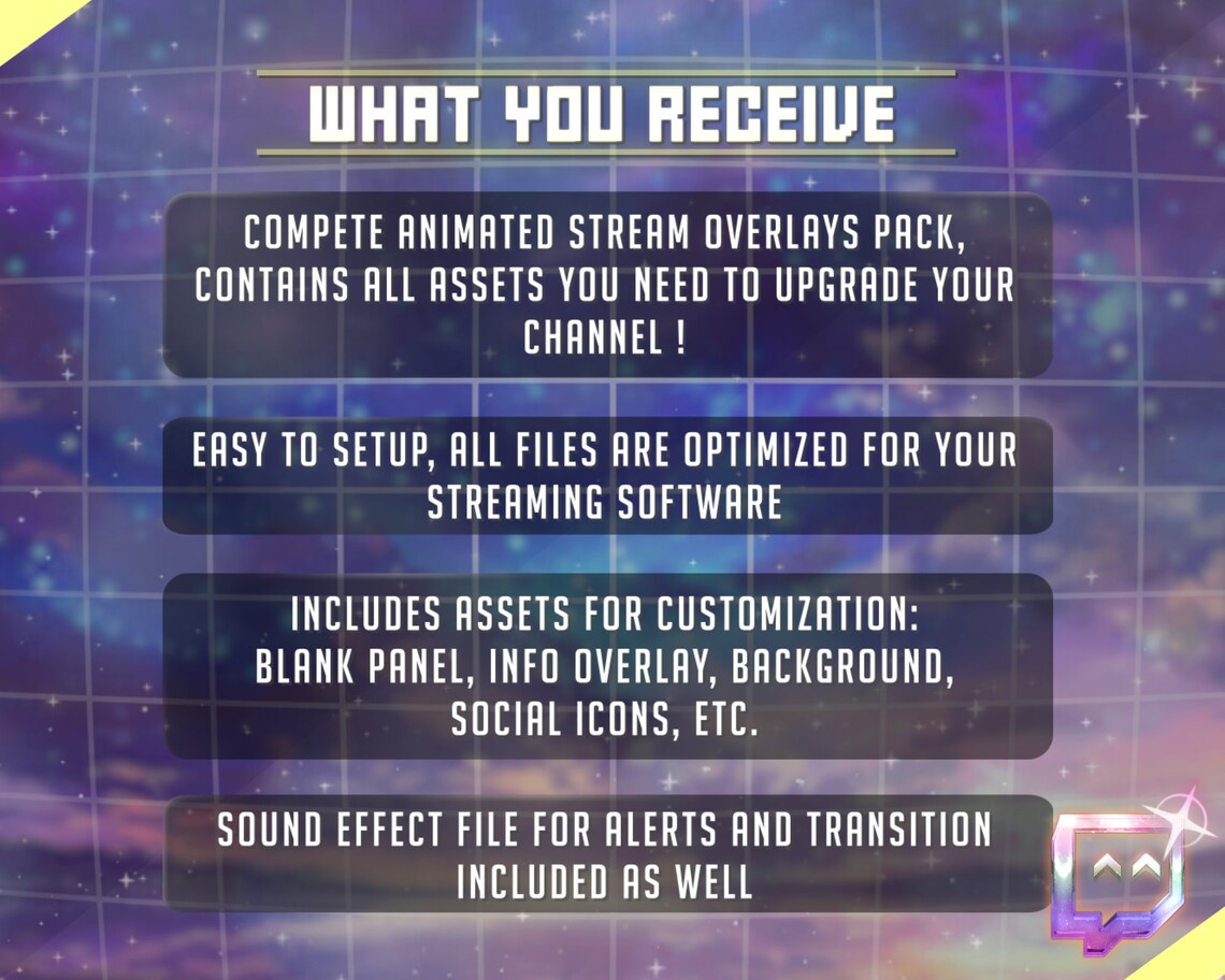 Twitch Animated Overlay Pack for Stream Serenity Gate Anime Japanese ...