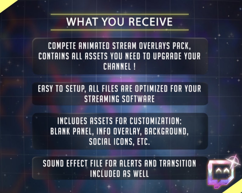 Twitch Animated Overlay Pack for Stream | Gamer HQ | Desk - Computer ...