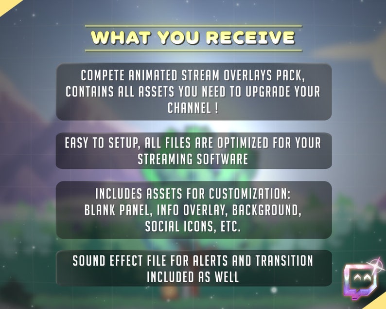 Animated Pixel Art Stream Overlays Pack | RPG | Twitch - Fantasy - RPG ...