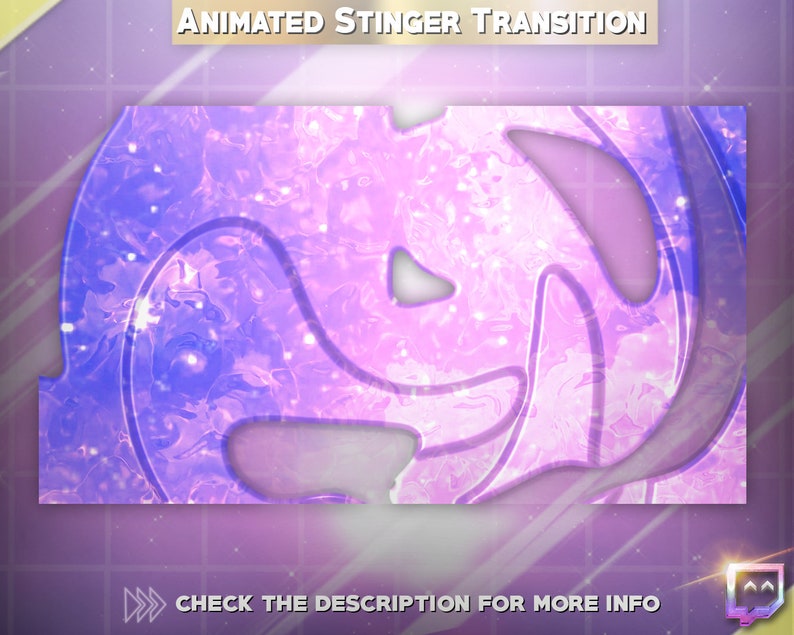 Animated Galaxy Stream Overlays Pack Stargazer Twitch Cute Kawaii Pink ...