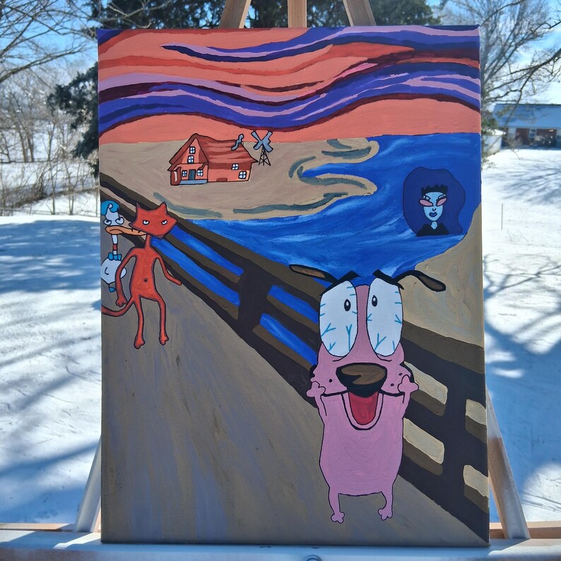 Handmade the Scream Acrylic Painting - Etsy