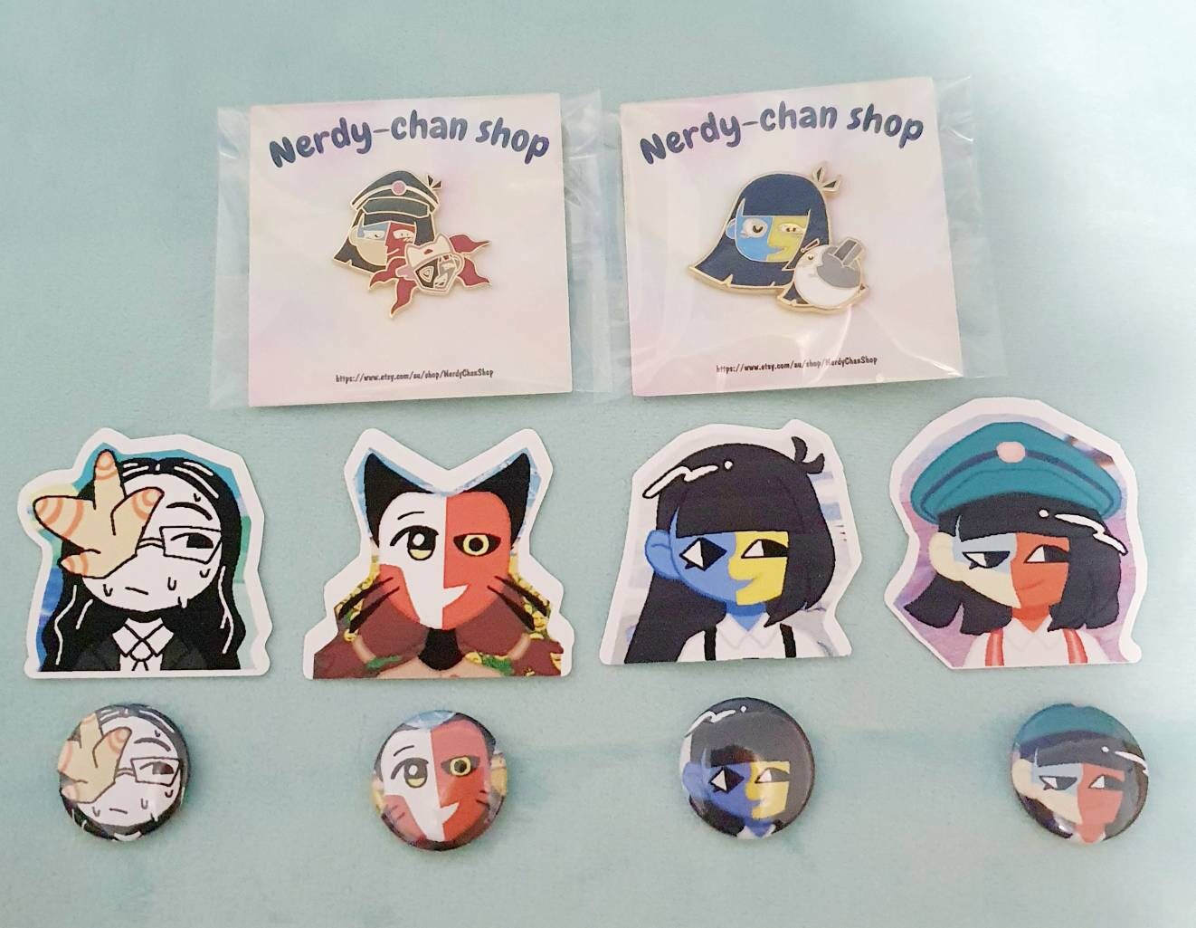 Ena Joel G Variety Merch Set FAN-MADE Pins Badges Prints - Etsy Australia