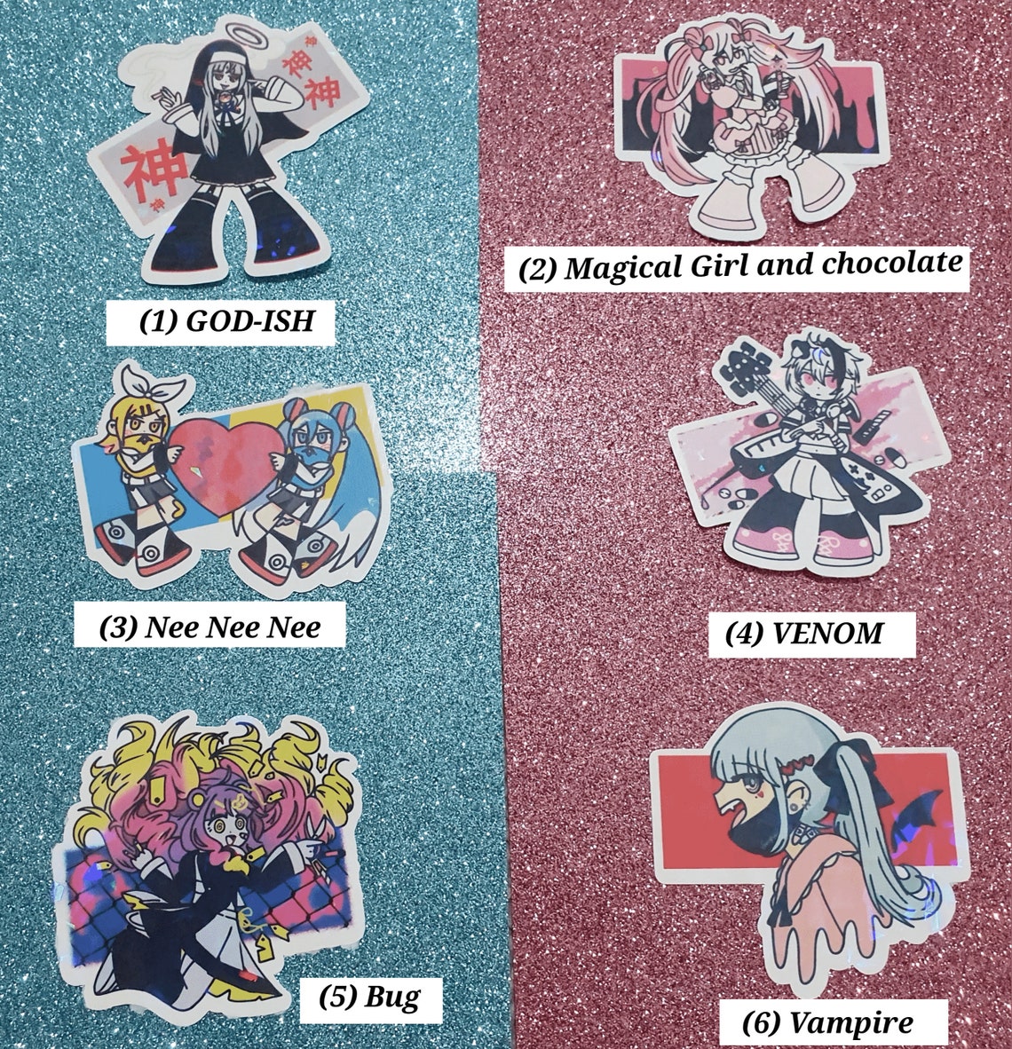 Vocaloid Song Holographic Stickers pack 1 Anime Hatsune Miku - Etsy ...