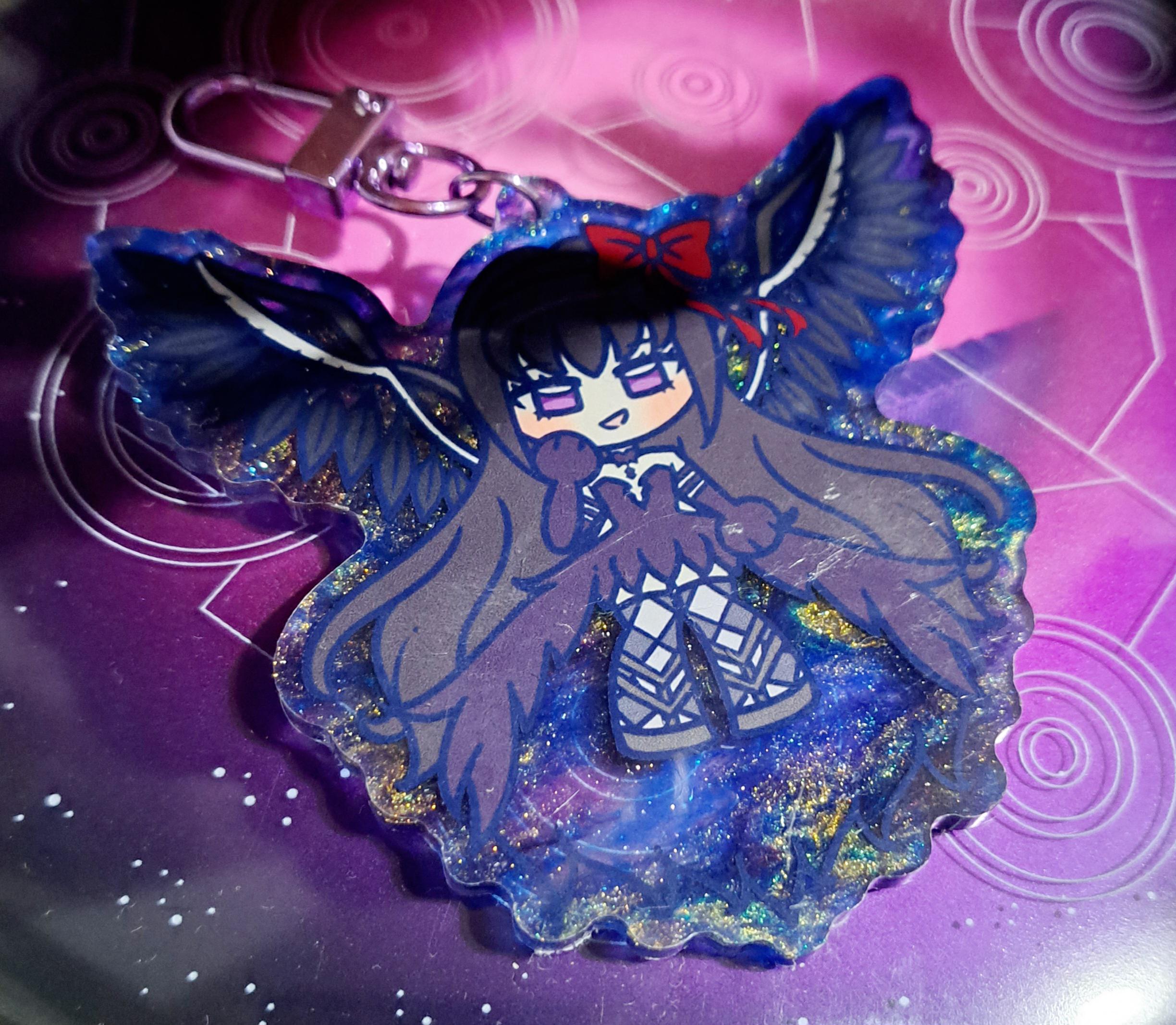 Madoka Magica Devil Homura Keychain: "homucifer" Chibi Style - Etsy