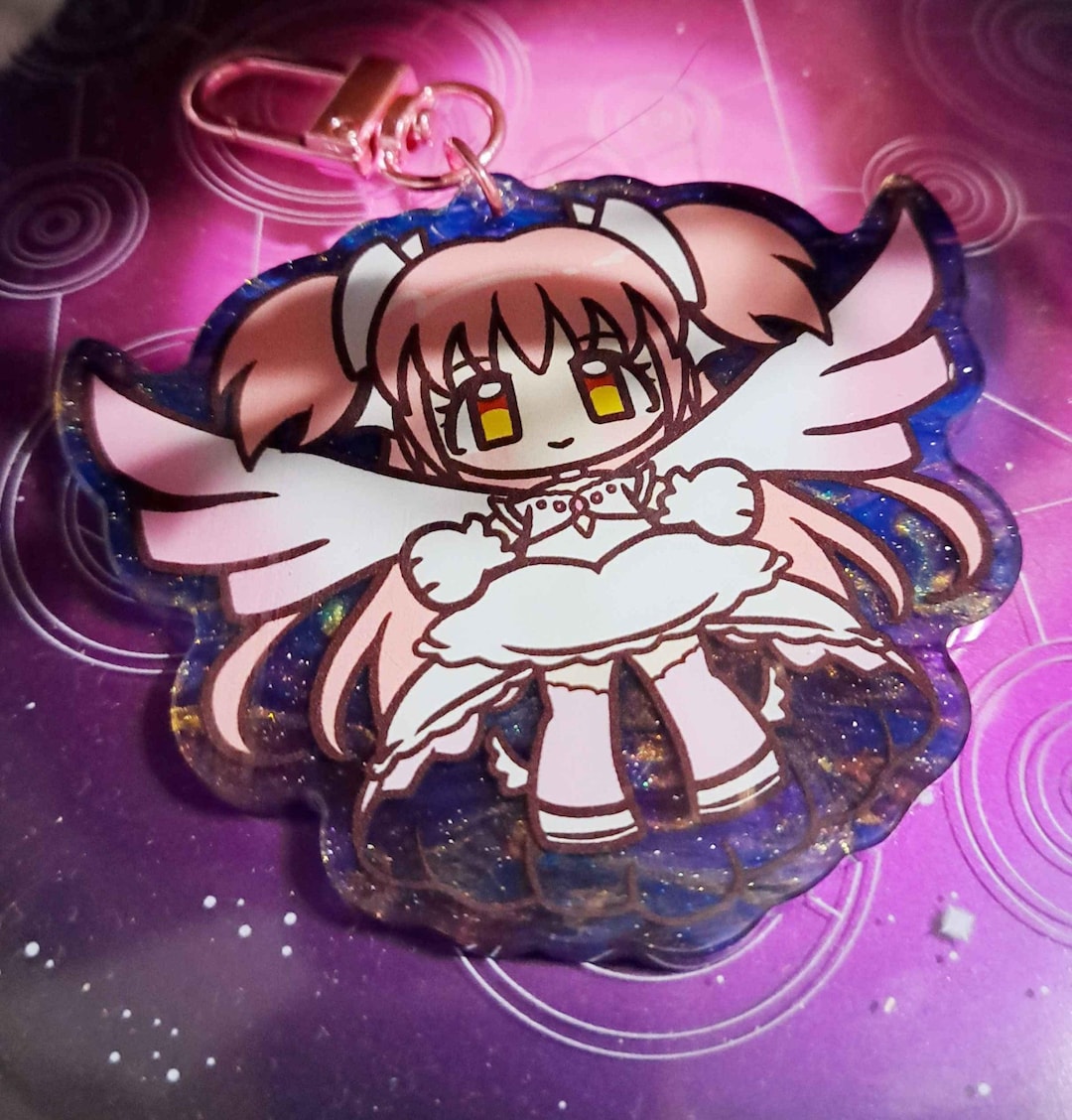 Madoka Magica Keychain: Ultimate Madoka "madokami" Chibi - Etsy