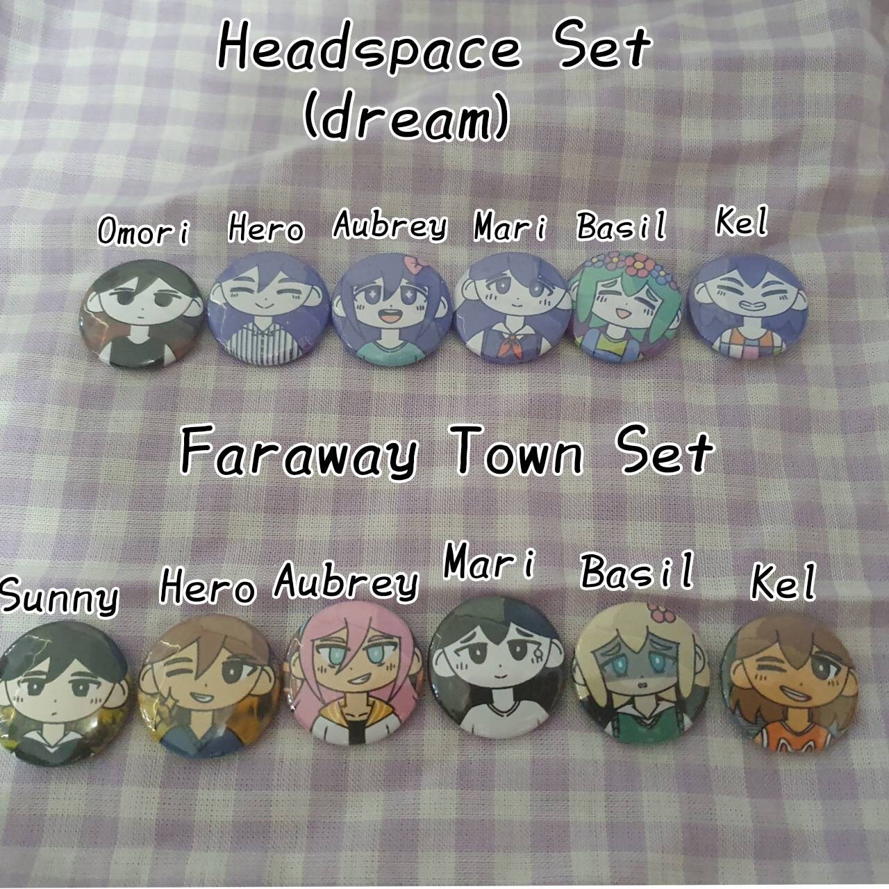 OMORI Mini 2CM Badge Button Pin Sunny Basil Aubrey Hero Mari - Etsy ...