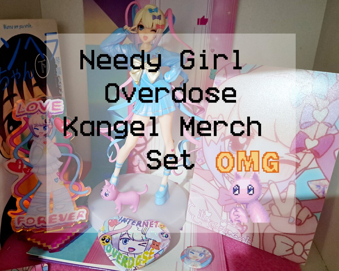 NEEDY GIRL OVERDOSE Kangel Fan-made Merch Pack print, Pins, Acrylic Stand - Etsy
