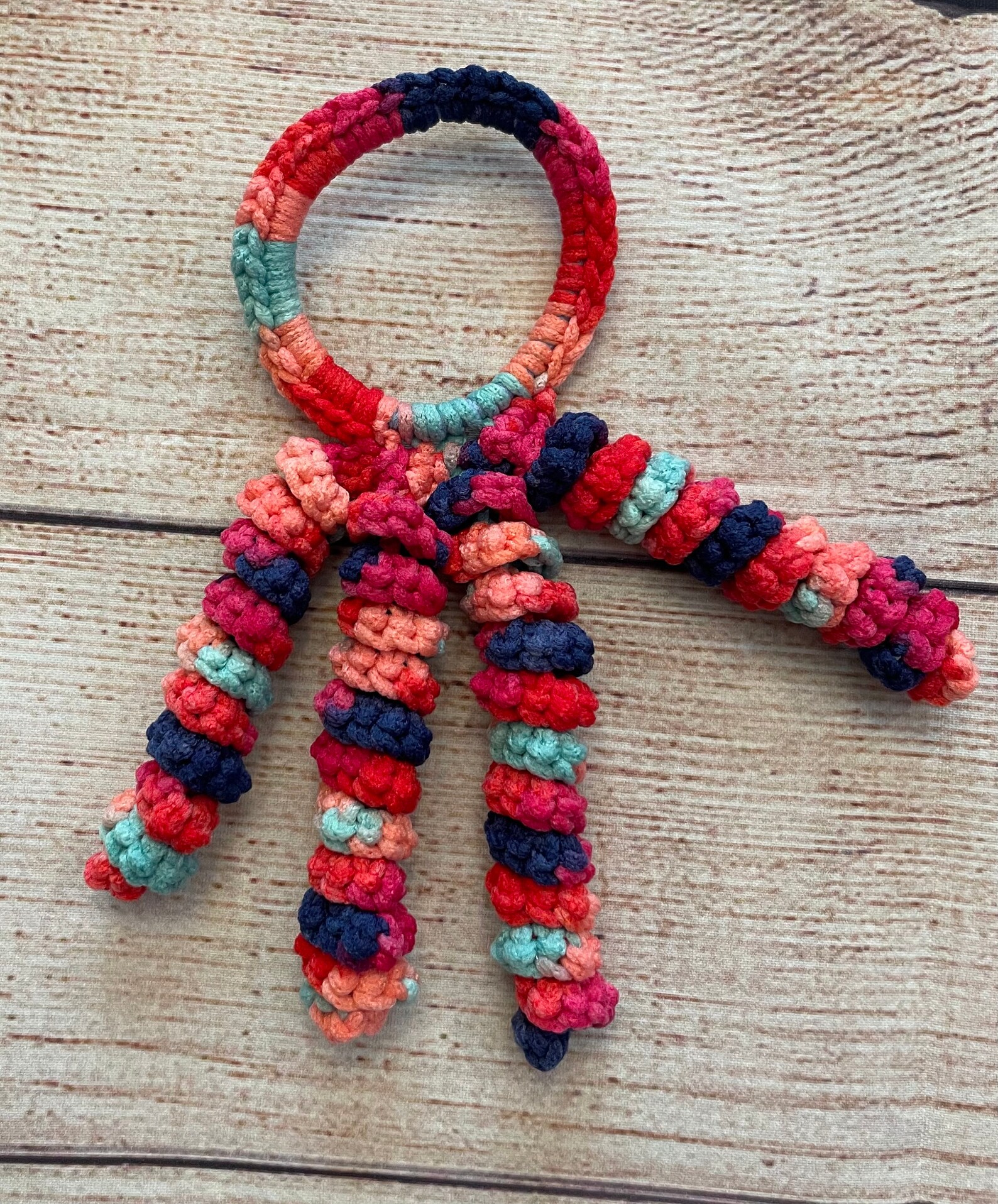 Curly Q Crochet Hair Tie, Girls Spiral Hair Ties, Handmade Ponytail ...