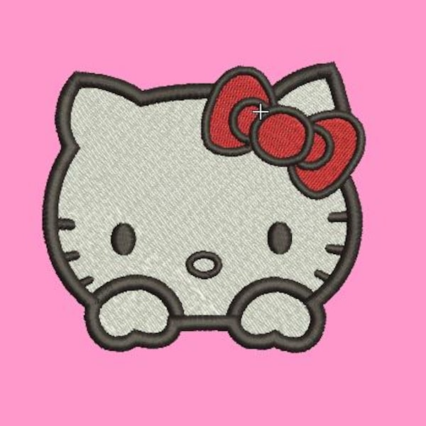 Hello kitty embroidery design - Etsy