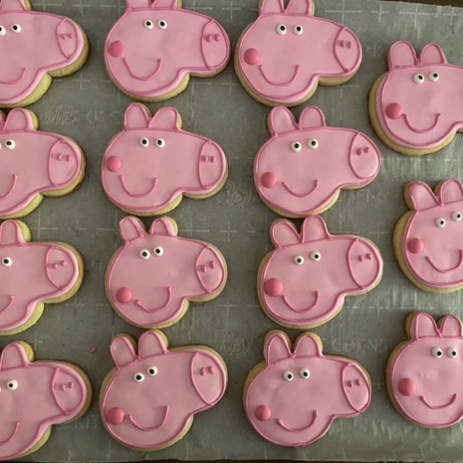 Peppa Pig Sugar Cookies - Etsy