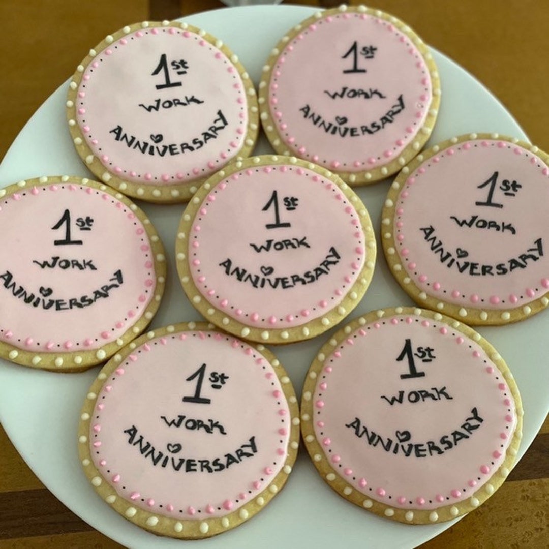 Work Anniversary Sugar Cookies - Etsy