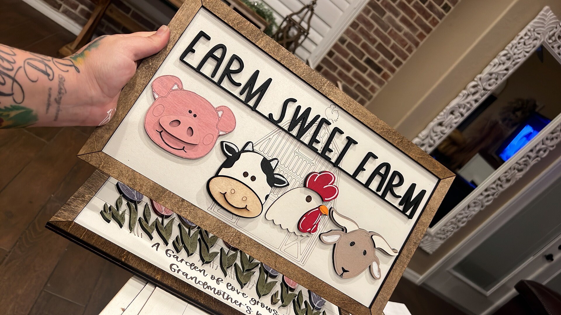 Farm Family SVG Glowforge Digital File Only Family Sign SVG Grandkids ...