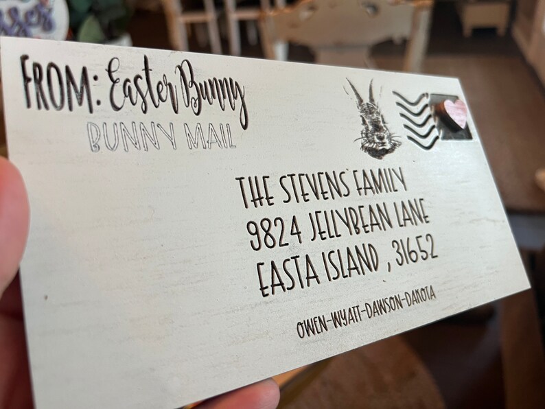 Family Easter Bunny Letter/mail SVG Glowforge Digital File Only Family ...