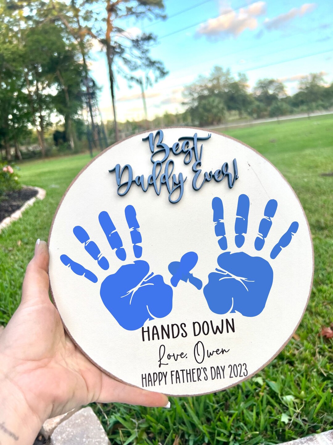 Hands Down Fathers Day Svg Laser Cut File Glowforge Laser Cut File - Etsy