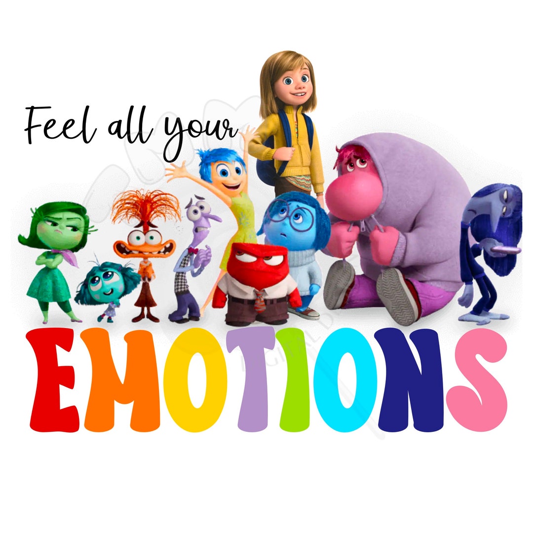 Feel All Your Emotions Png Files, Inside 2 Png Files, Png for T Shirts ...