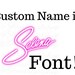 Custom Selena Quintanilla Font Name, Selena Font, Selena Neon PNG File ...