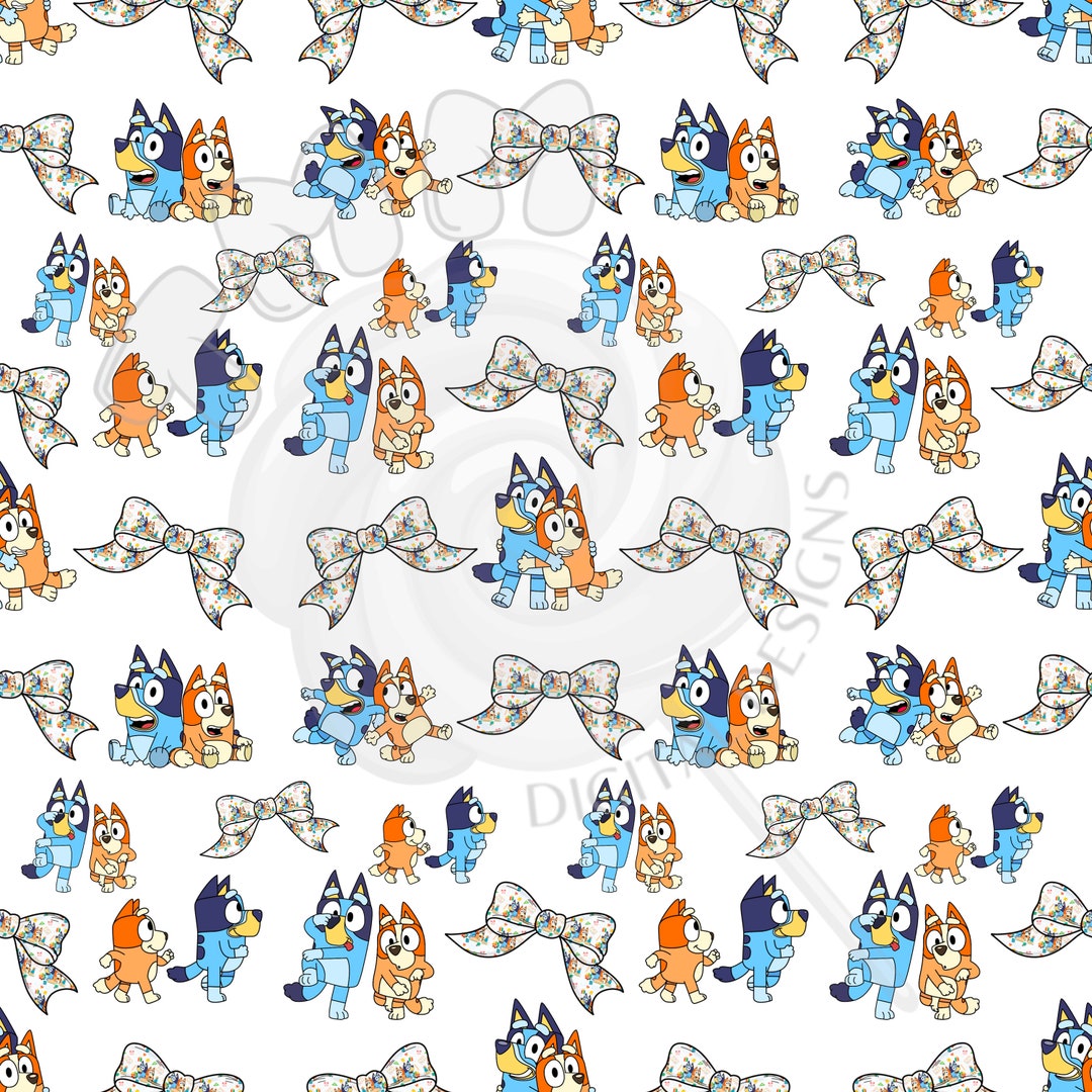 Bluey Seamless File, Blue Friend Seamless, Back to School Seamless File ...