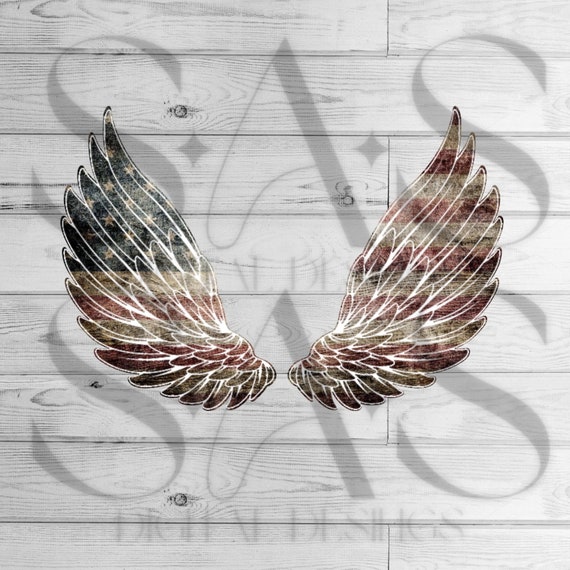 Patriotic Wing's Sublimation Design Download Sublimation | Etsy