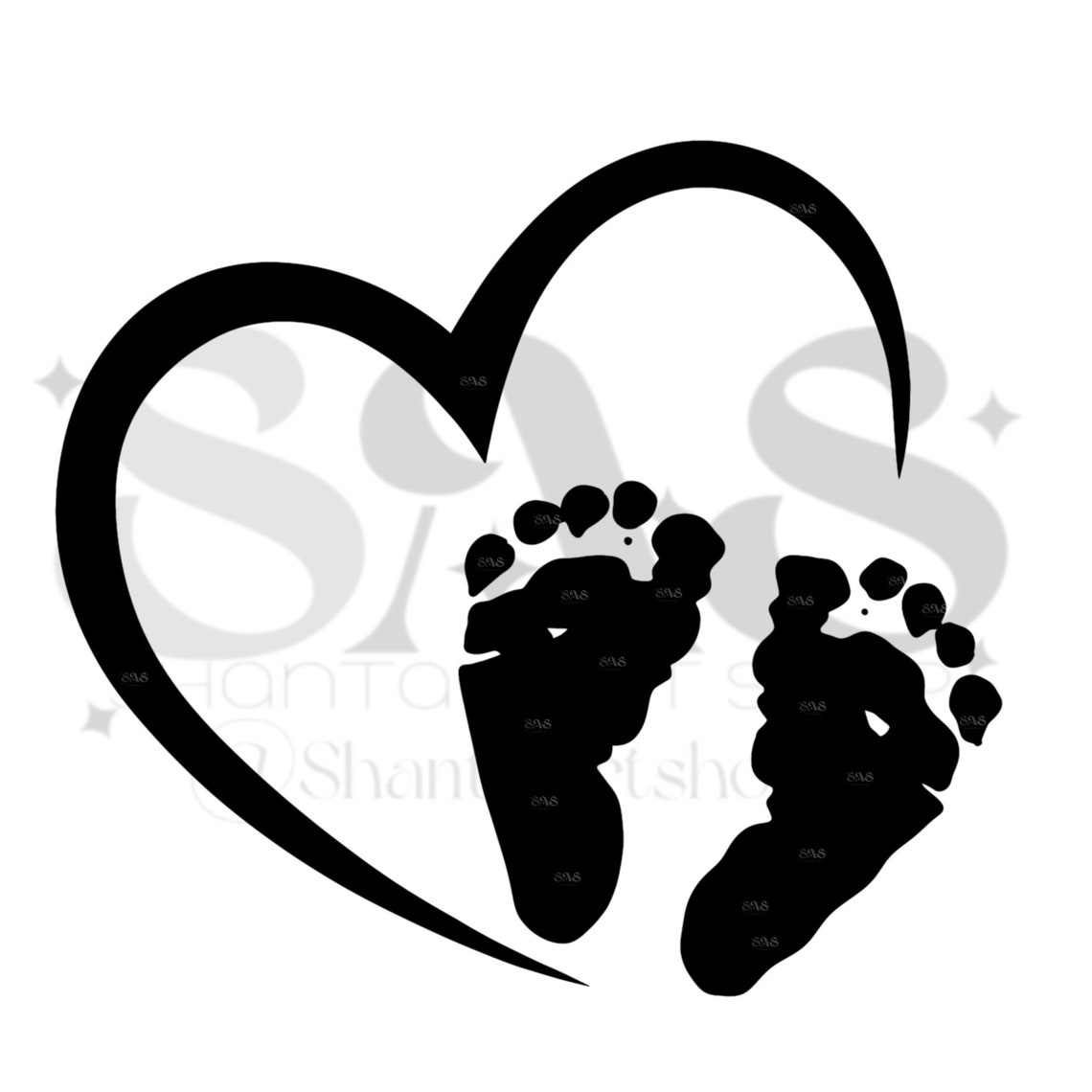 Labor and Delivery Clipart, Baby Feet Clipart Png Perfect for Decals ...