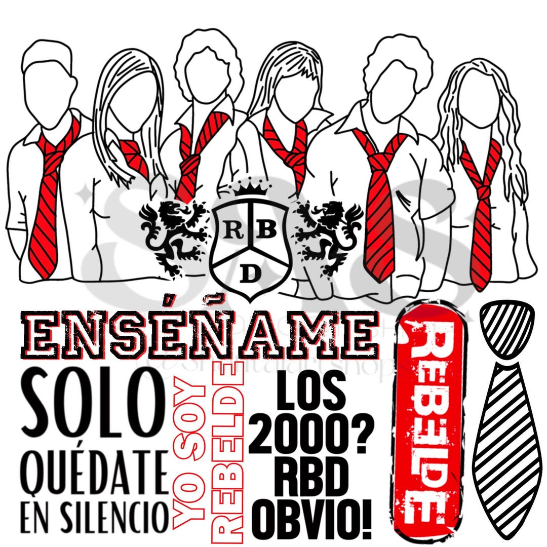 RBD Png File, Rebelde Png File, Mexican Rebelde Digital File for ...