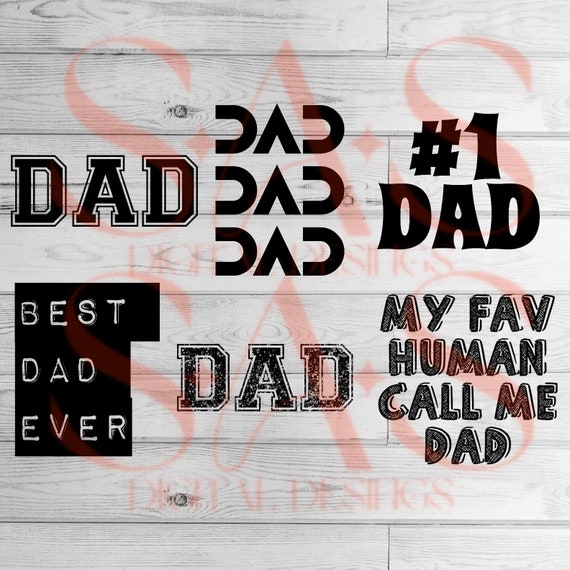 Father's Day Dad Daddy Fisher Decals Sublimation - Etsy