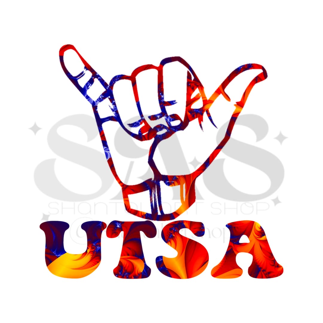UTSA Birds Up, Texas University PNG File for Sublimation and DTF T ...