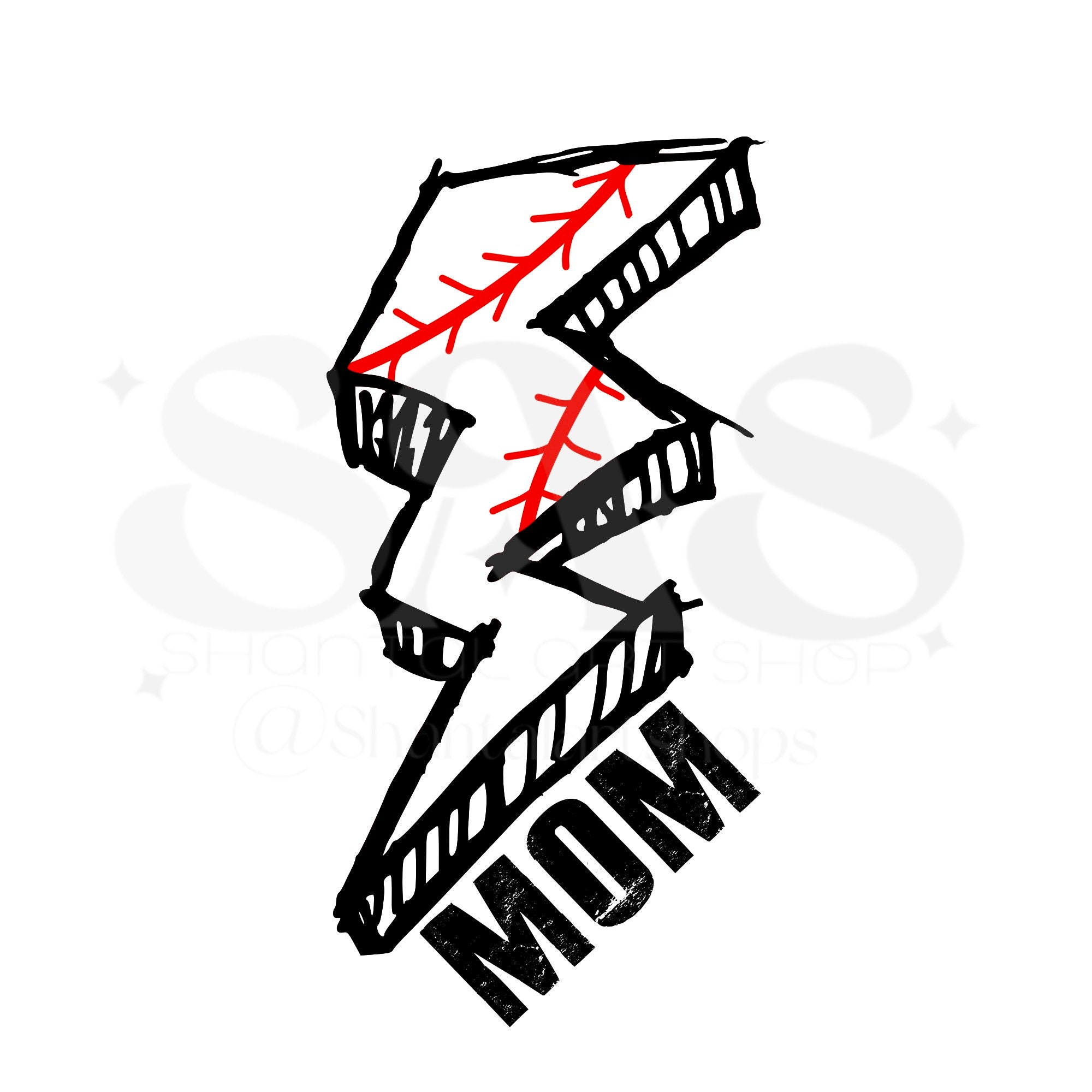 Baseball Bolt Mom PNG, Baseball Bolt Png, Baseball Season PNG File for ...