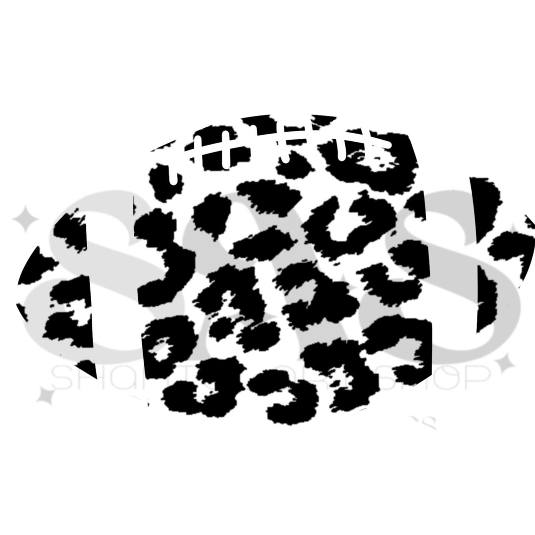 Cheetah Print Football Clipart PNG Digital File for Sublimation and DTF ...