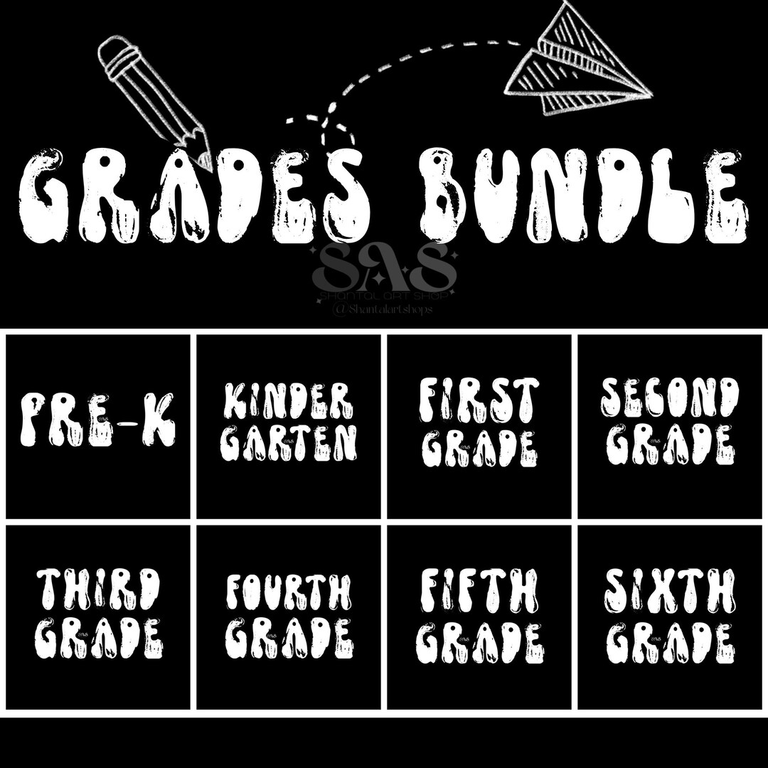 Back to School Png Bundle School Grades Bundle PNG, Digital Download ...