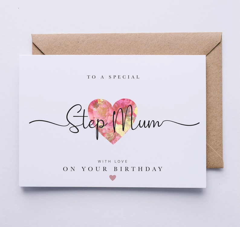 Step-mum Birthday Card Birthday Card for Step Mum Step-mum - Etsy