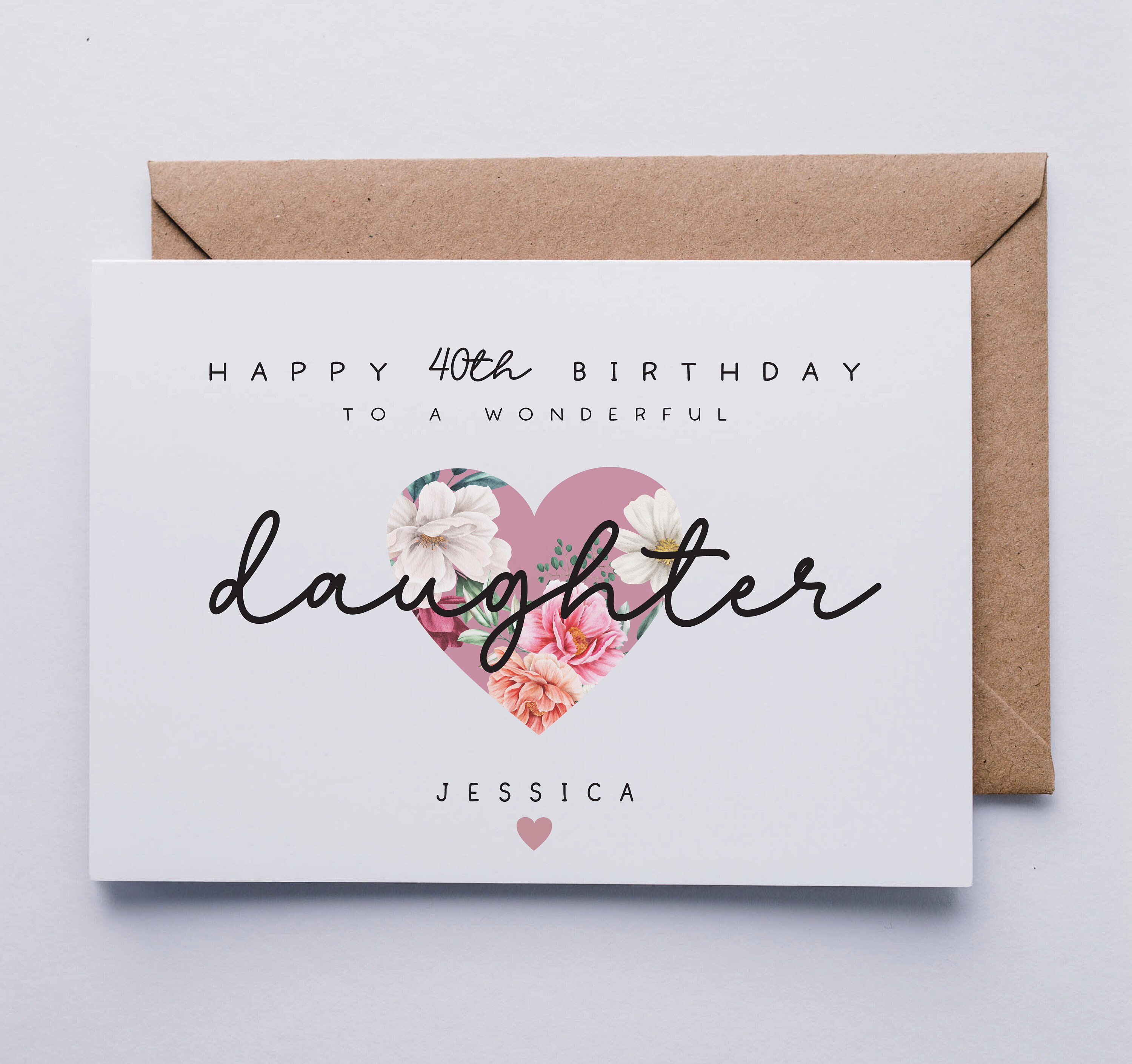 Daughters Birthday Card, Personalised Card for Daughter, 16th, 18th ...