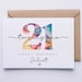 21st Birthday Card for Her Twenty First Birthday Twenty One - Etsy