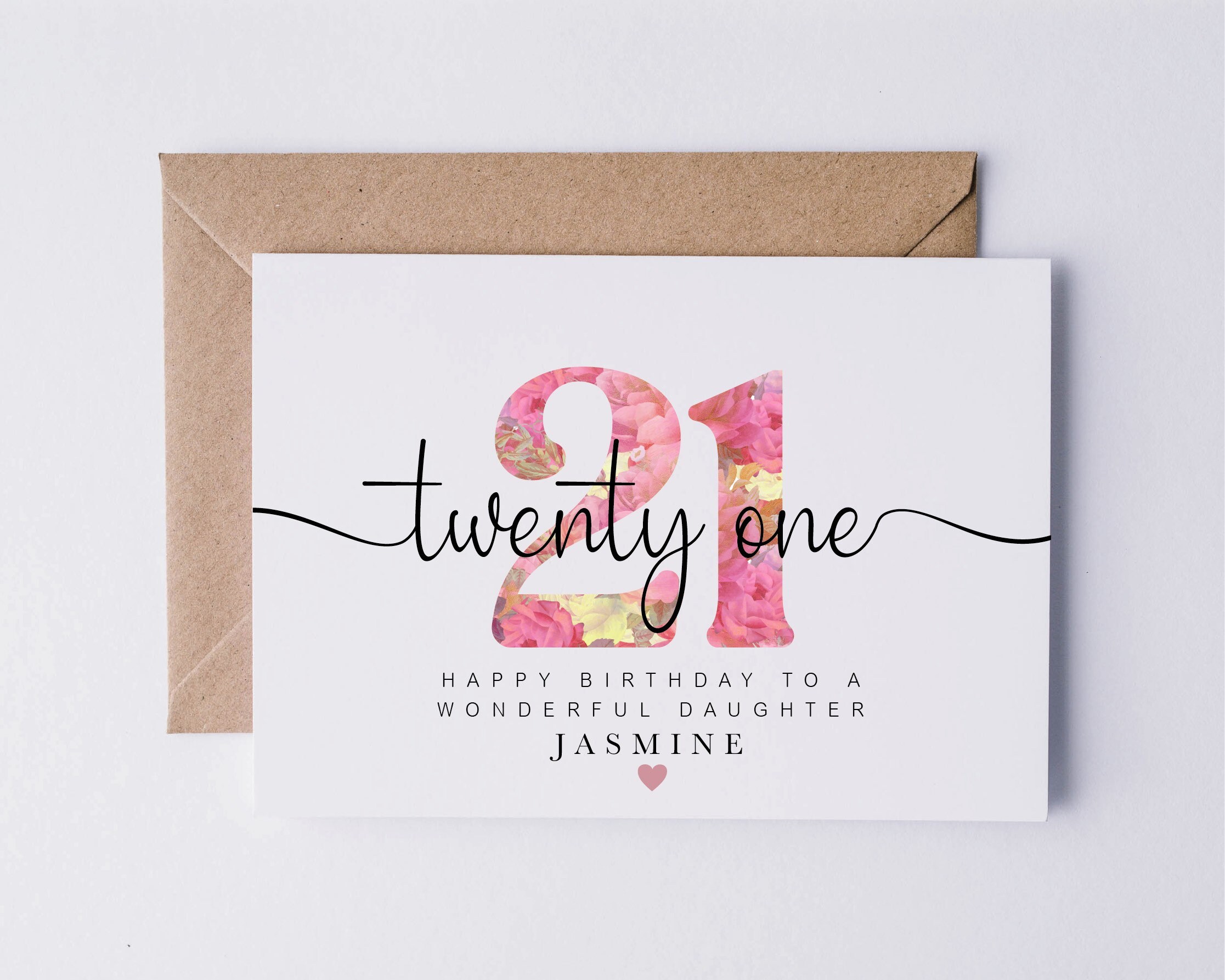 Personalised 21st Birthday Card Twenty First Birthday Happy | Etsy UK