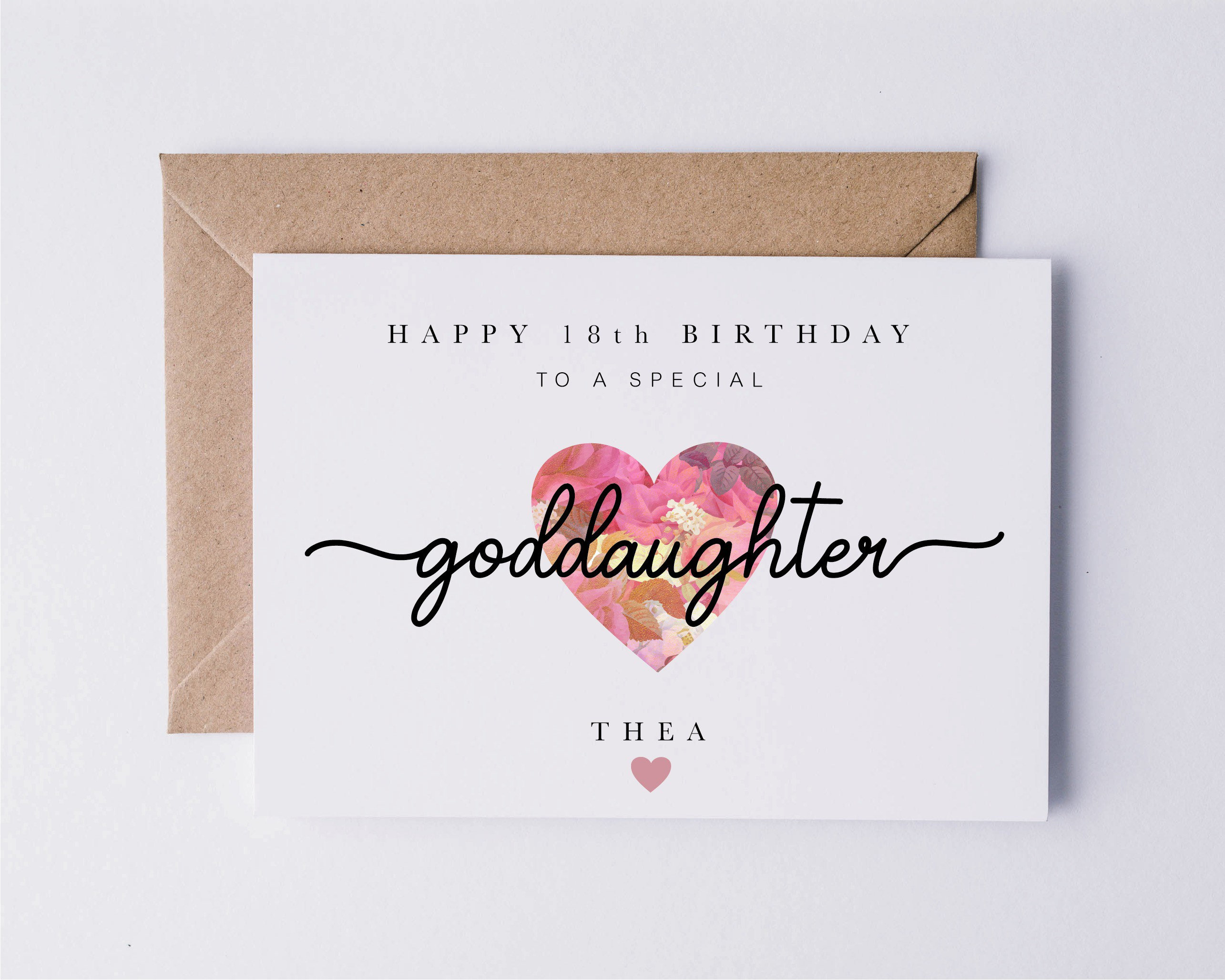 Personalised Birthday Card for Goddaughter Card for - Etsy UK